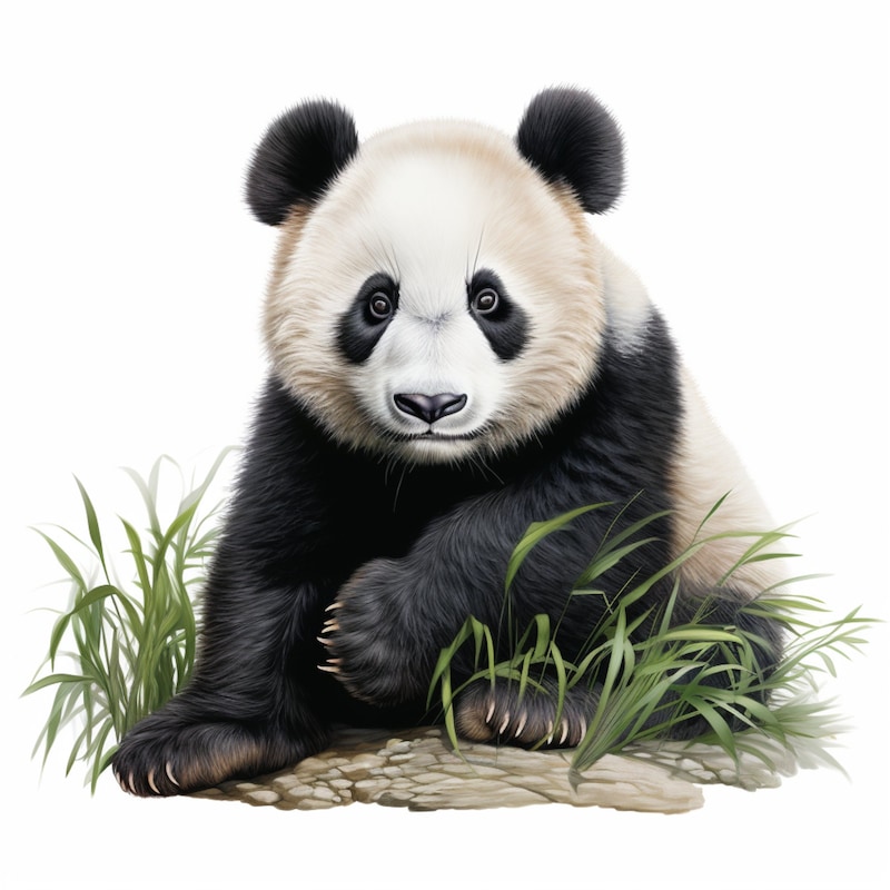 Baby Panda Quilt Panel - Etsy