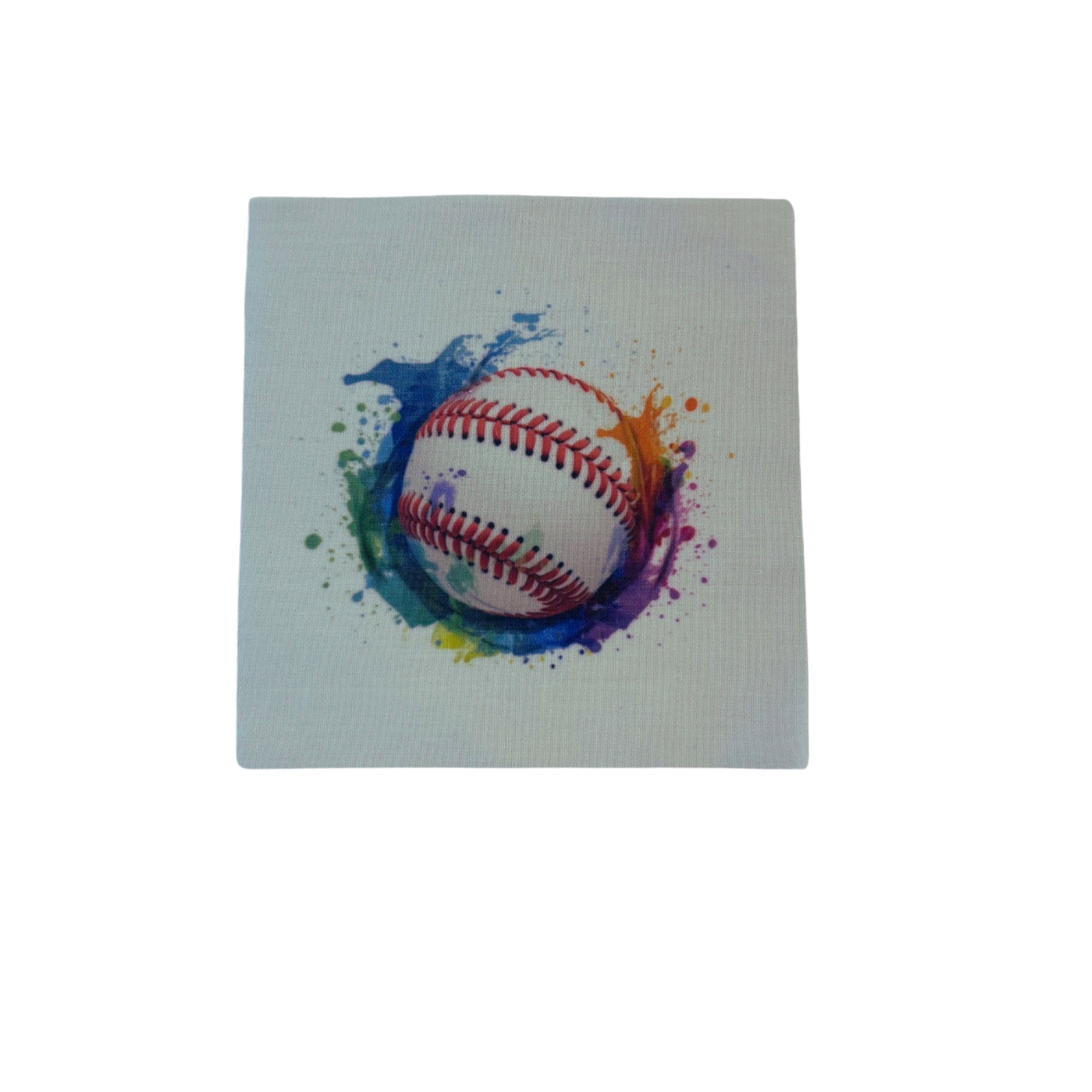 Colorful Baseball -fabric Panel Square ~ 4,5,6, 8, 10, 12, 14, Inch ...