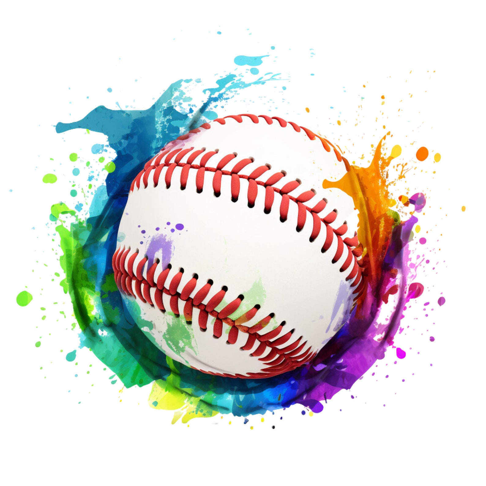 Colorful Baseball -fabric Panel Square ~ 4,5,6, 8, 10, 12, 14, Inch ...