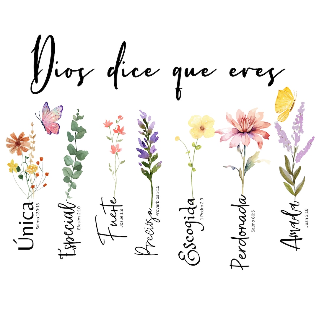 Bible Verse in Spanish - Fabric Panel Square ~4, 5, 6, 8, 10, 12, 14 ...