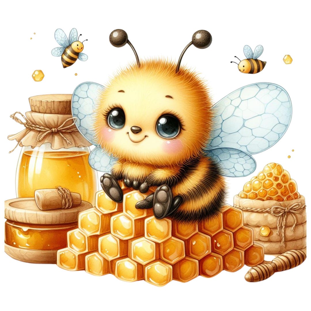 Honey Bee- Fabric Panel Square ~4"x4",5x5, 6x6, 8x8, 10x10, 12x12 ...