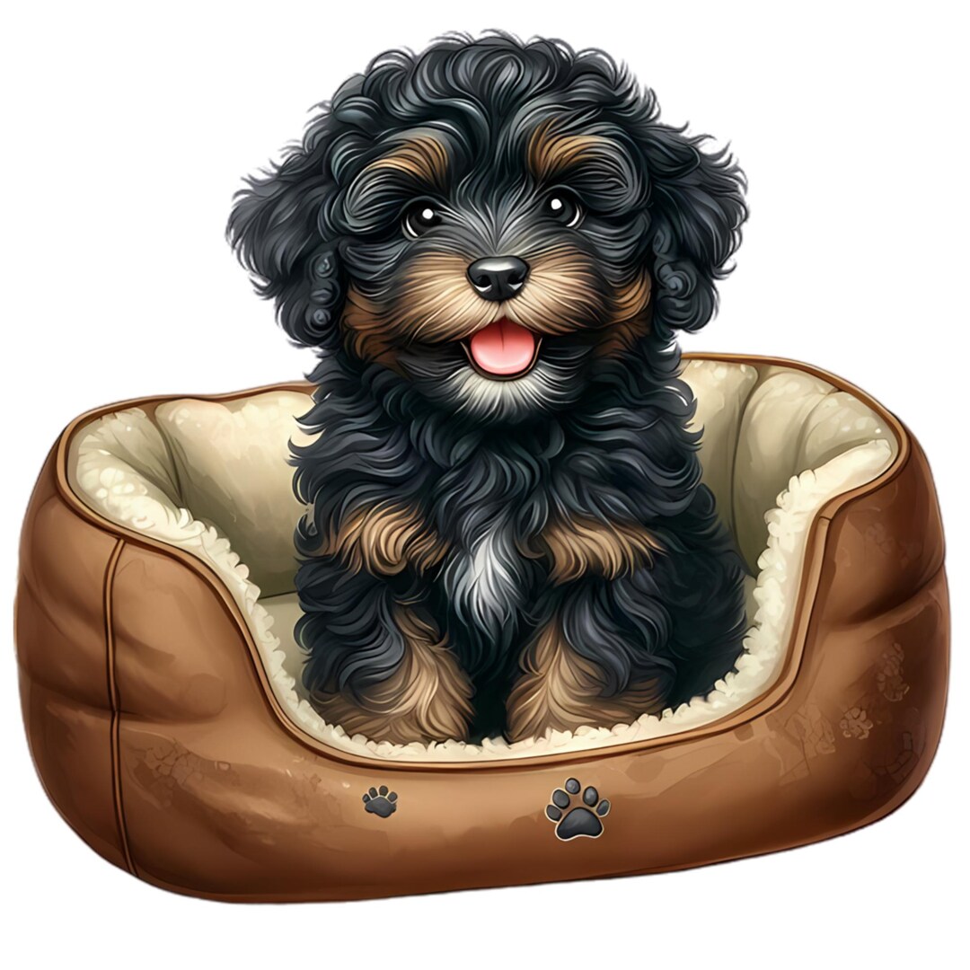 Puppy Doodle - Fabric Panel Square ~ 4"x4",5x5,6x6, 8x8,10x10,12x12 ...