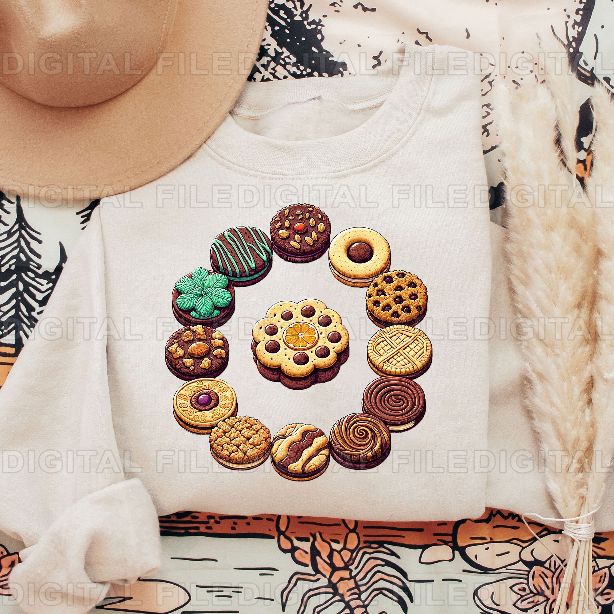 Cookie Files Mom, Dad, Girl Scout B&W Png Funny Instant Download ...