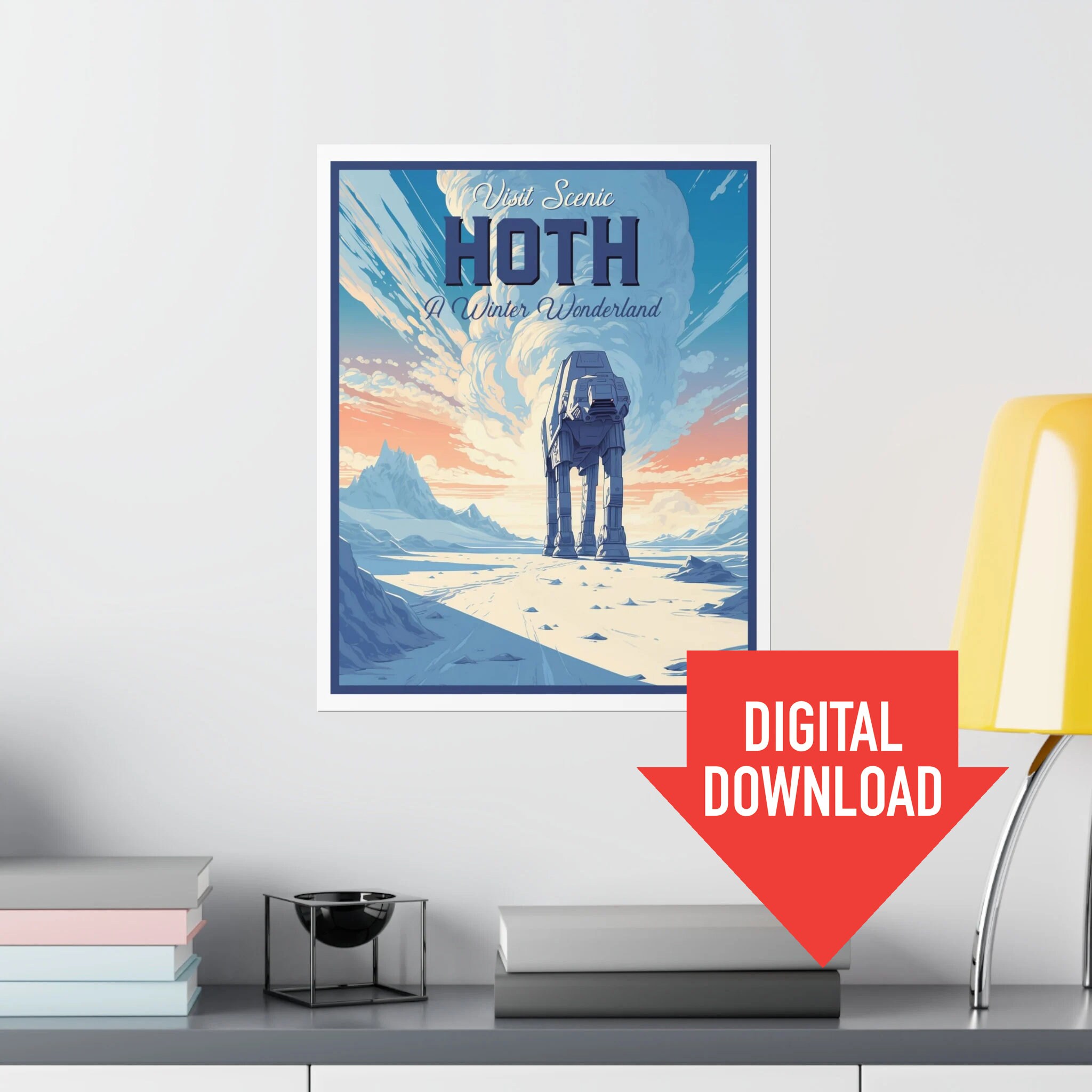 Star Wars Hoth Artwork Wall Art Decor Poster Digital Download - Etsy
