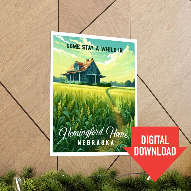 Hemingford Home, Nebraska From the Stand Artwork Wall Art Decor Poster ...