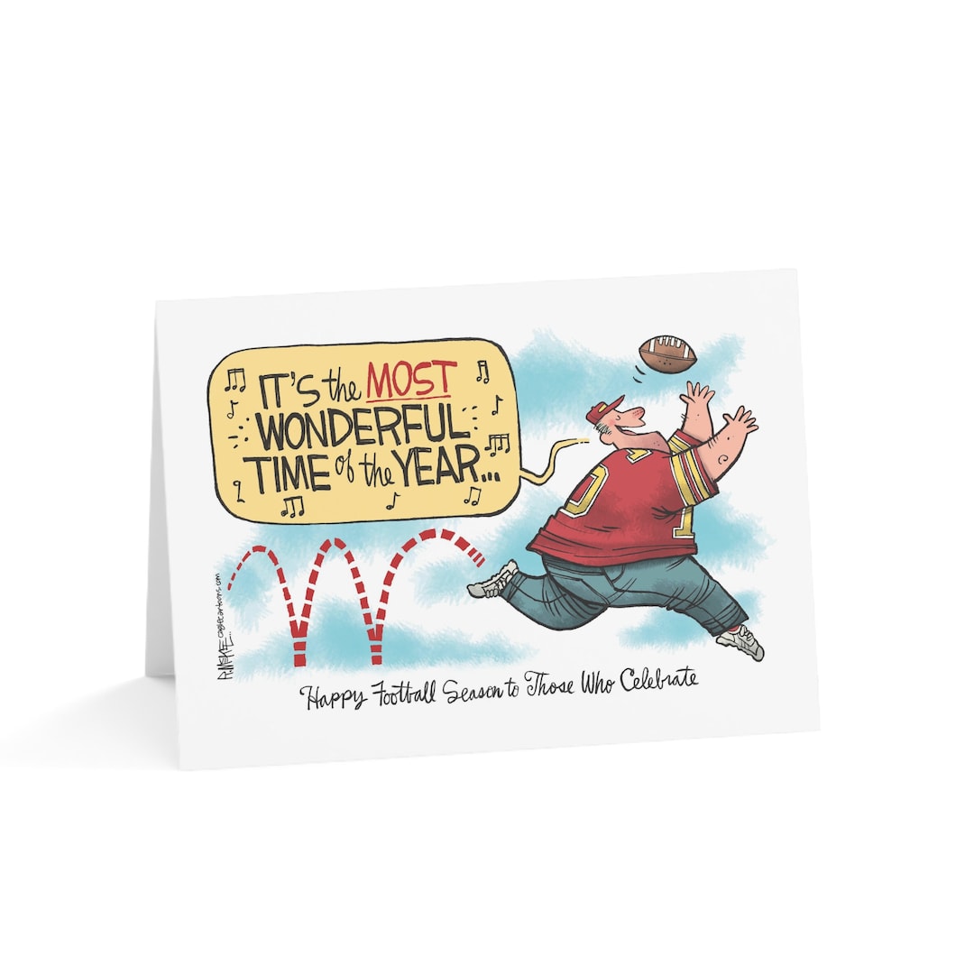 Happy Football Season Greeting Cards (1, 10, 30, and 50pcs) - Etsy