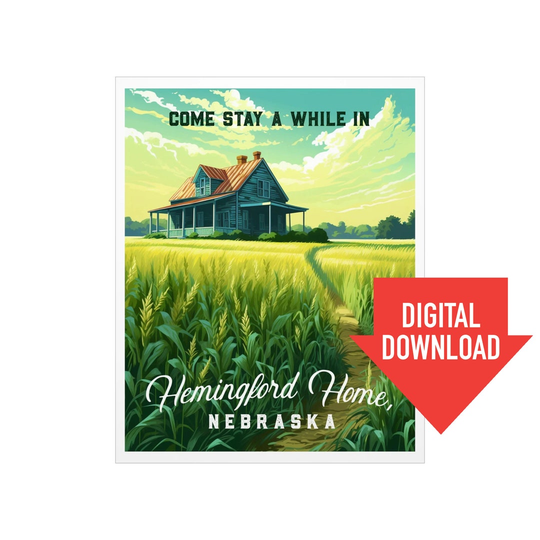 Hemingford Home, Nebraska From the Stand Artwork Wall Art Decor Poster ...