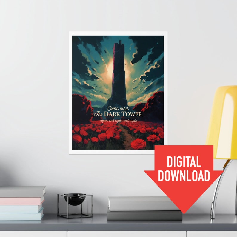 The Dark Tower Artwork Wall Art Decor Poster Digital Download - Etsy