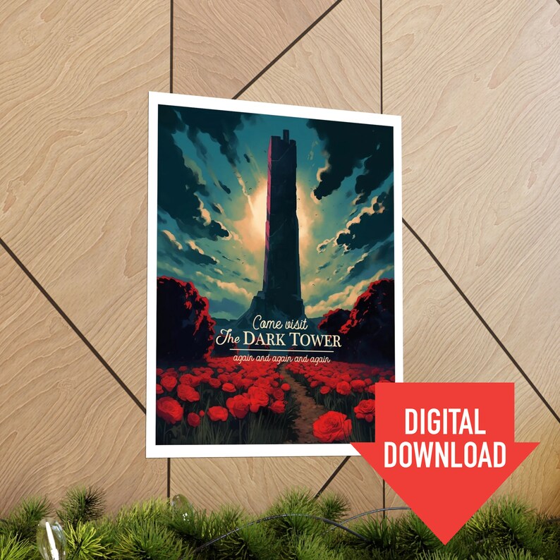 The Dark Tower Artwork Wall Art Decor Poster Digital Download - Etsy