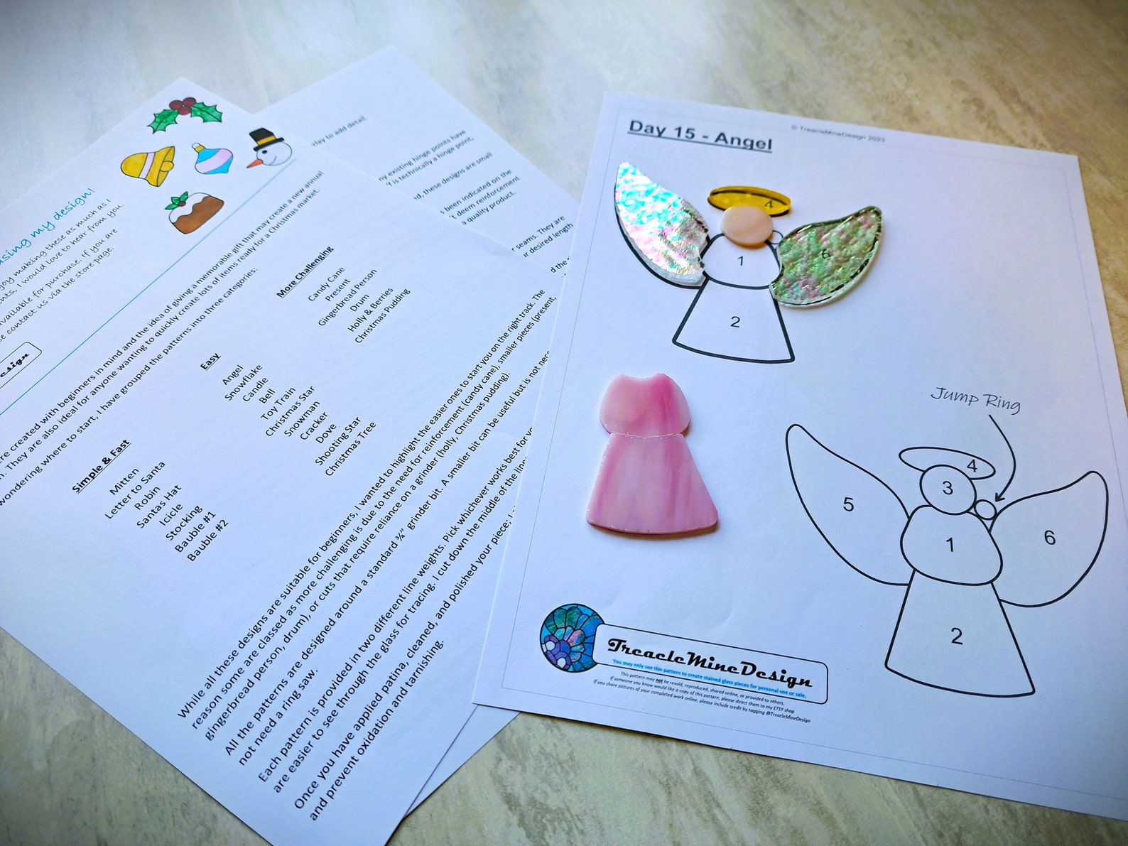 Stained Glass Advent Calendar - Etsy