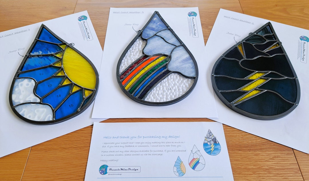 West Coast Weather Suncatchers - Etsy