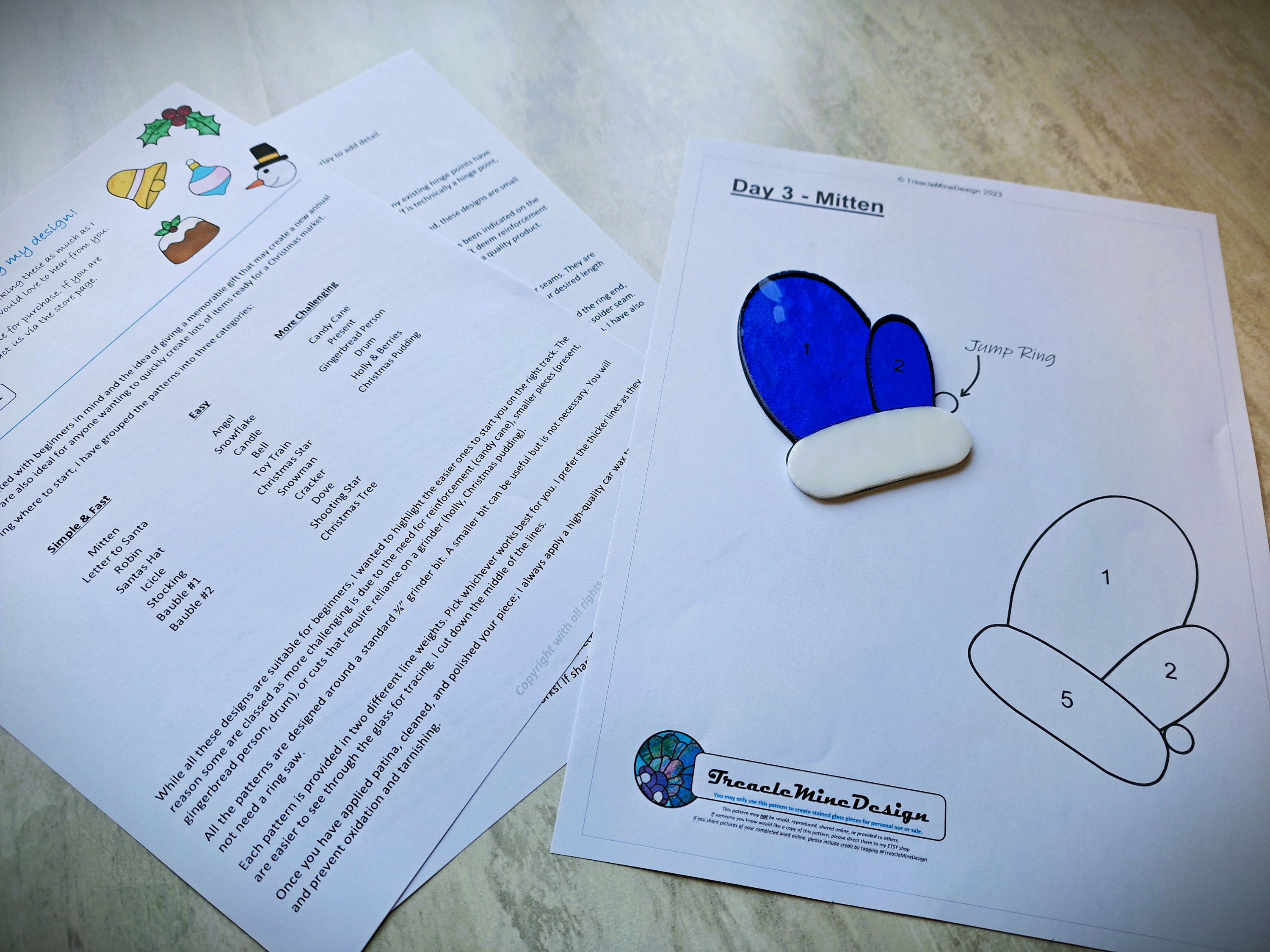 Stained Glass Advent Calendar - Etsy