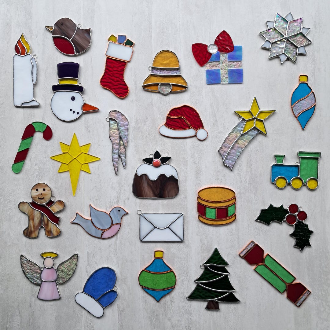 Stained Glass Advent Calendar - Etsy