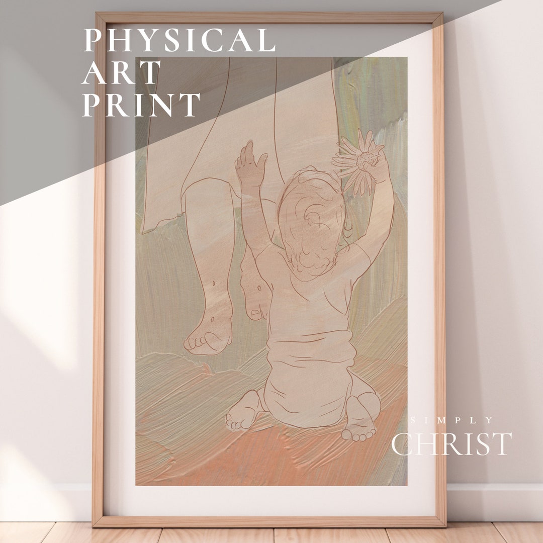 Jesus Loss of Child Gift Art Print | Jesus Christ Infant Loss Gifts ...