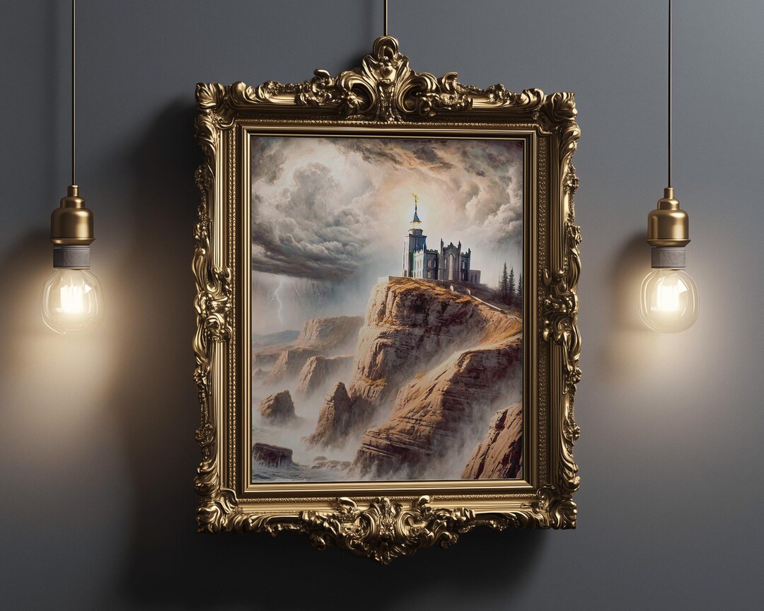 LDS Temple Wall Art, Printable Download, Digital Temple Painting ...