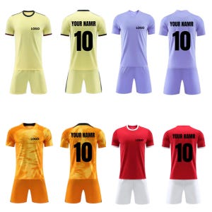 Personalized Sports Football Soccer Jersey Customize Your Name and ...