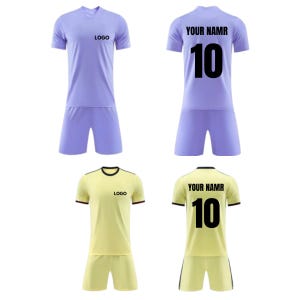 Personalized Sports Football Soccer Jersey Customize Your Name and ...