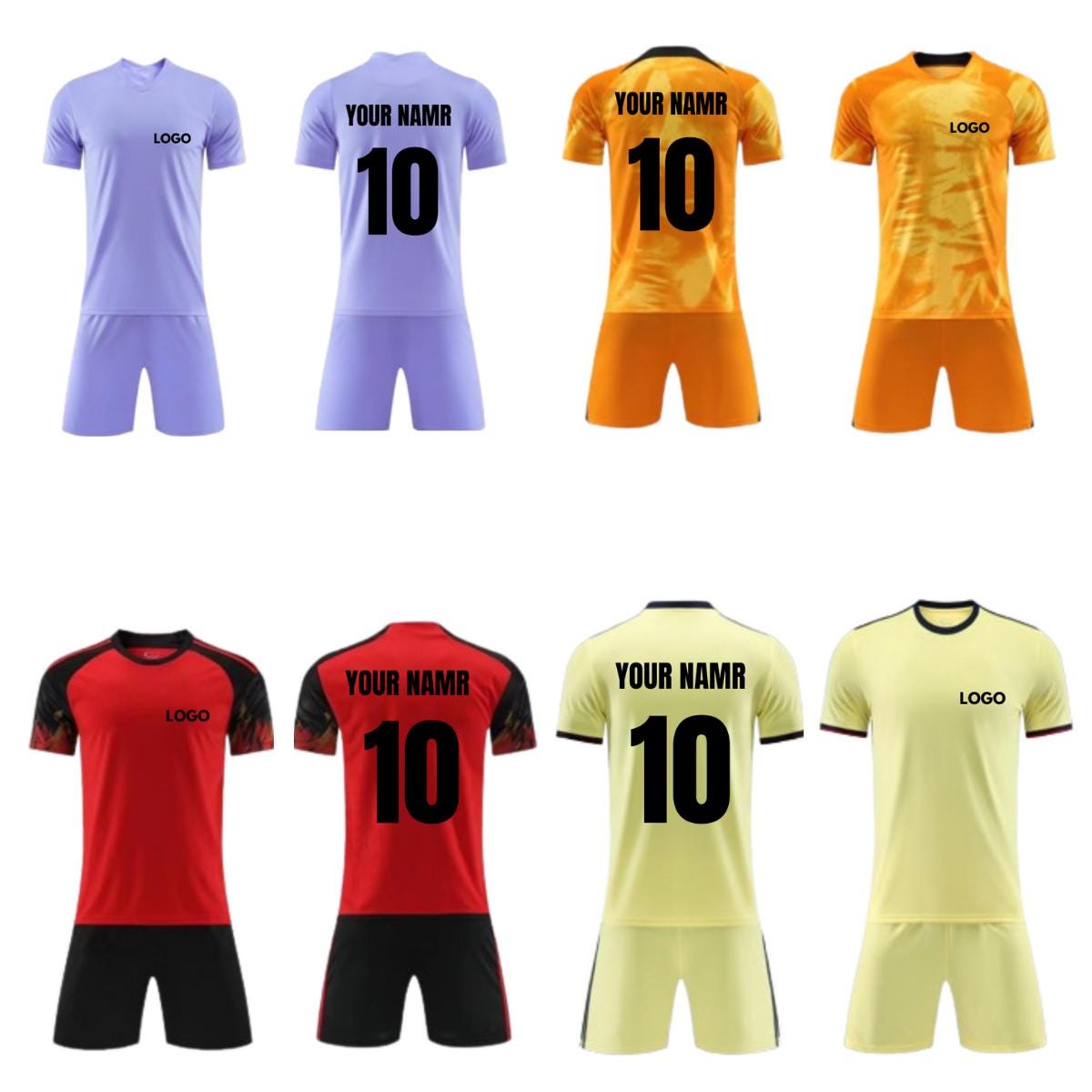 Personalized Sports Football Soccer Jersey Customize Your Name and ...