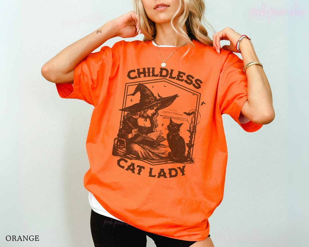 Childless Cat Lady Shirt, Halloween Costume Shirt, Autumn Vote Shirt ...
