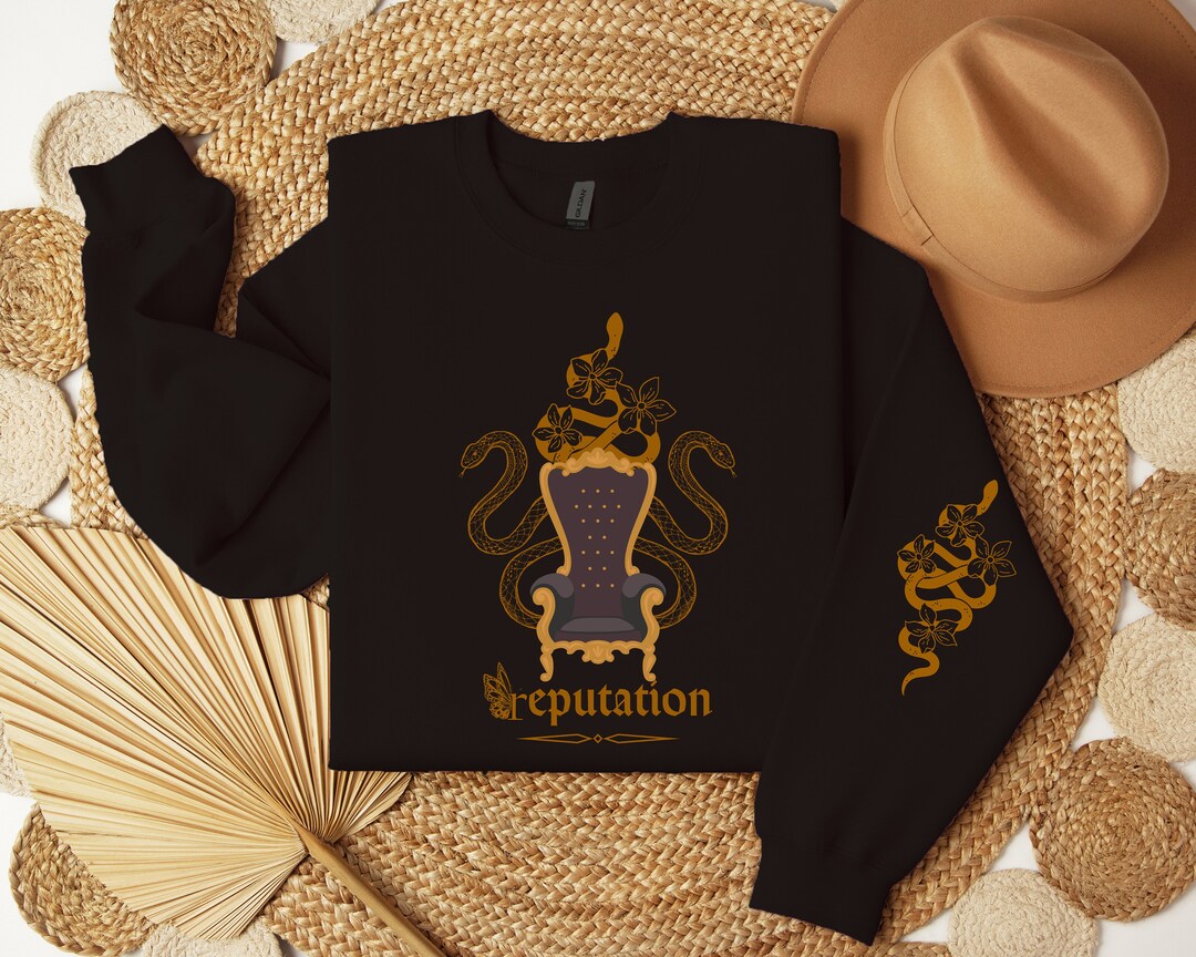 Reputation Sweatshirt, Karyn Rep Crew Neck Snake Sleeves Print, Gift ...