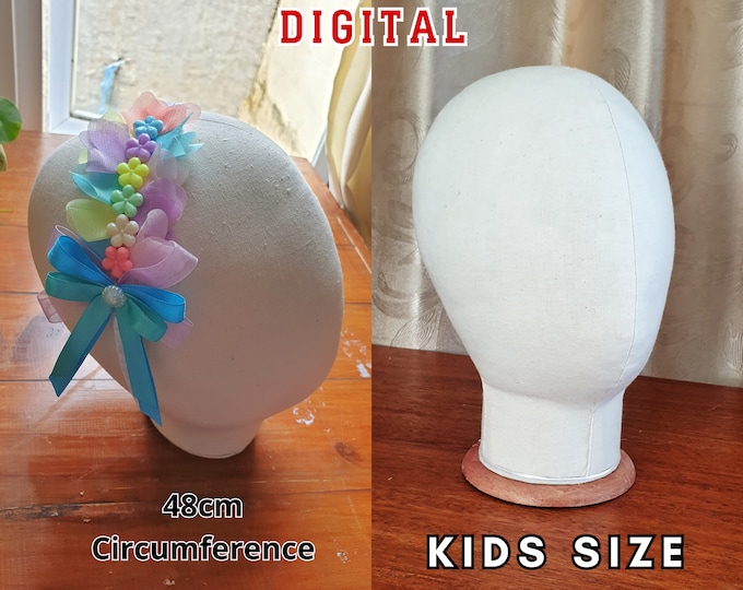 Pinnable Mannequin Head Pattern: Adult Size Wig Stand (PDF Download ...