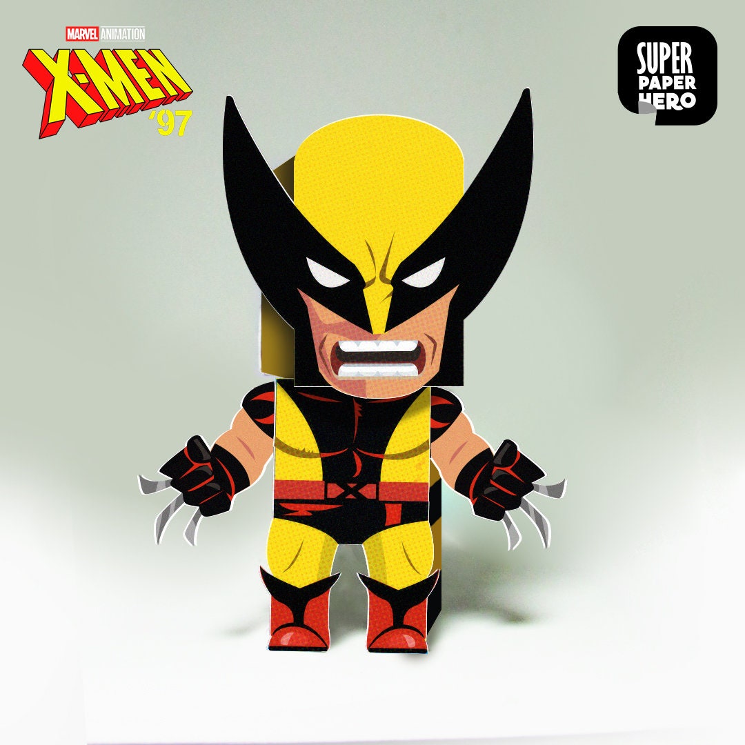 DIY Wolverine Alternative- Logan X-MEN 97 - PDF Template, Papercraft ...