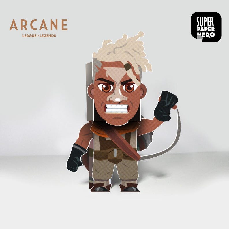 DIY EKKO - Arcane League of Legends - PDF Template, Papercraft Figures ...