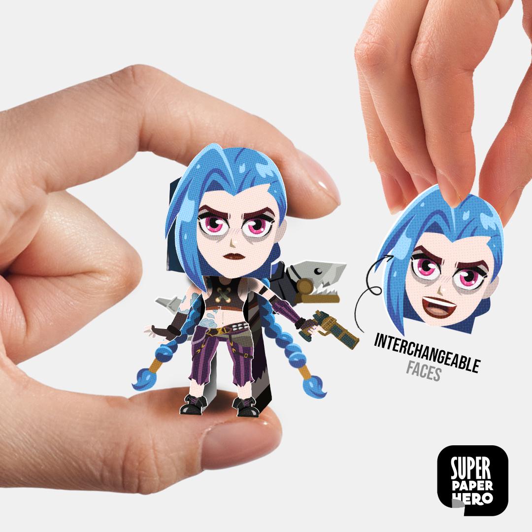 DIY Jinx - Arcane League of Legends - Plantilla PDF, Figuras De ...