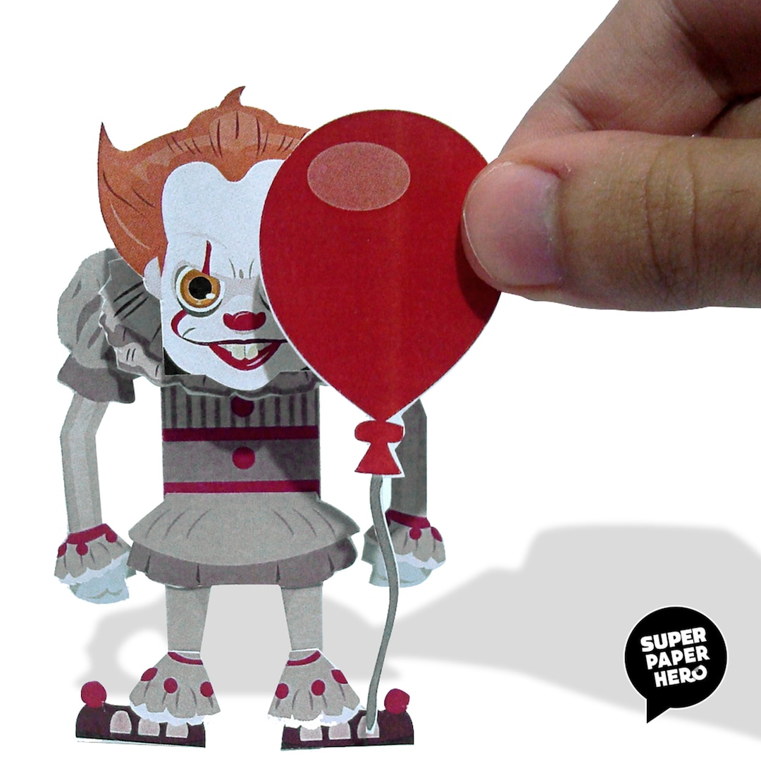 DIY Pennywise PDF Template, Comic Character, Handmade Doll, Papercraft ...