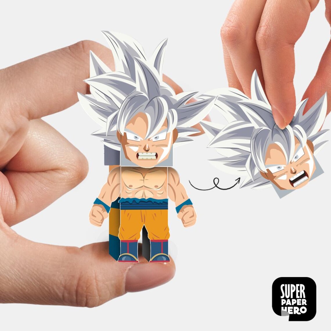 DIY Son Goku Migatte No Gokui - Papercraft Figures Template, Dragon ...