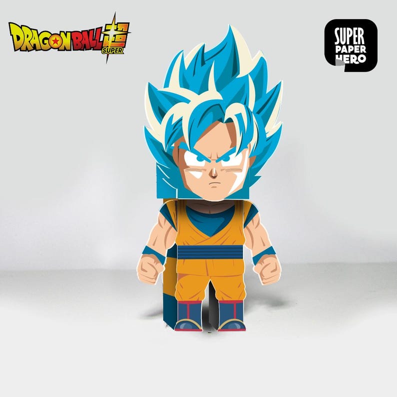 DIY Son Goku - Papercraft Figures Template, Dragon Ball Character ...
