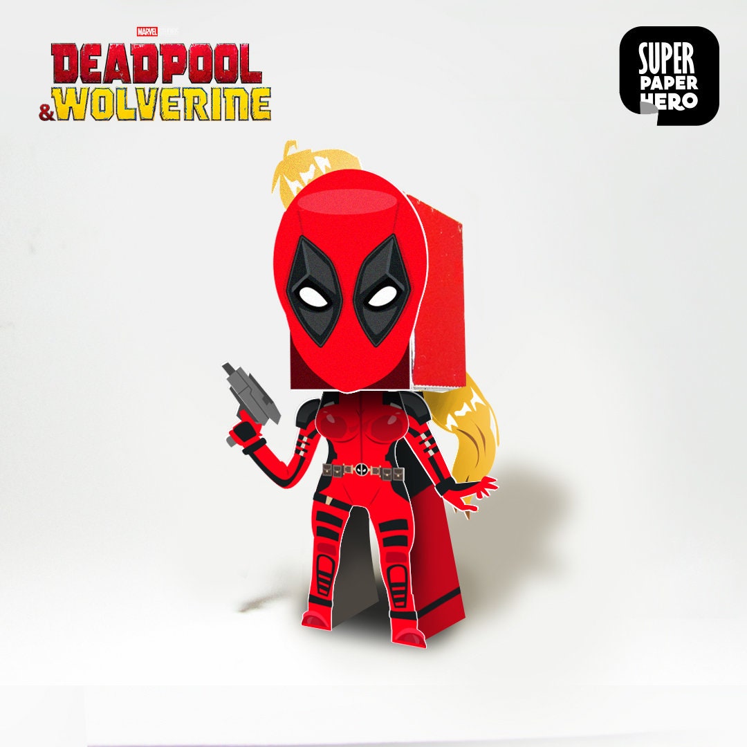 DIY Lady Deadpool- Deadpool & Wolverine - PDF Template, Papercraft ...