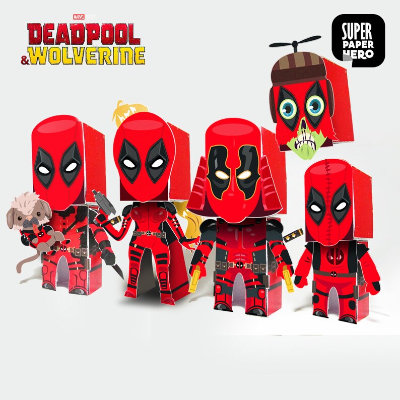 DIY SUPER Pack All Deadpool - Deadpool & Wolverine - PDF Template ...