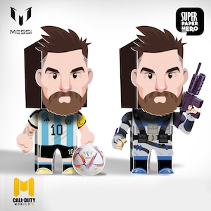 DIY Lionel Messi Call of Duty PDF Template, Comic Character, Handmade ...