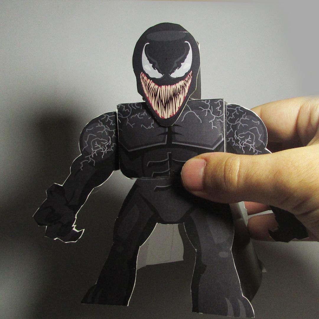 DIY VENOM - Venom the Last Dance - Plantilla PDF, Figuras De Papercraft ...