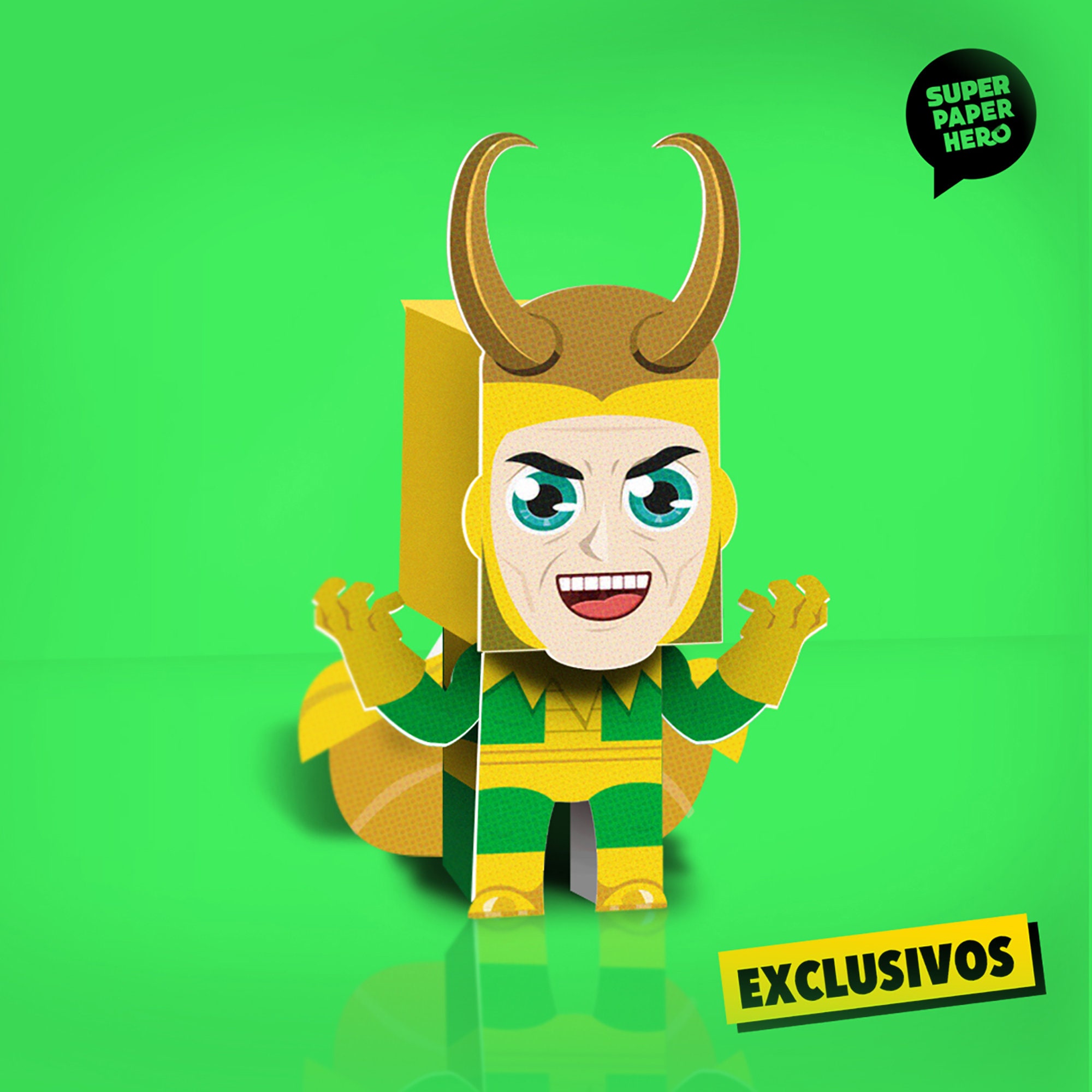 DIY Loki PDF Template, Comic Character, Handmade Doll, Papercraft ...