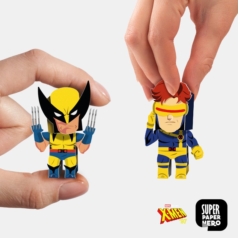 DIY Wolverine - Logan X-MEN 97 - PDF Template, Papercraft Figures ...