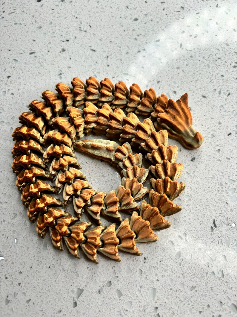 Articulated Bone Dragon More New Colors 3D Printed in PLA - Etsy