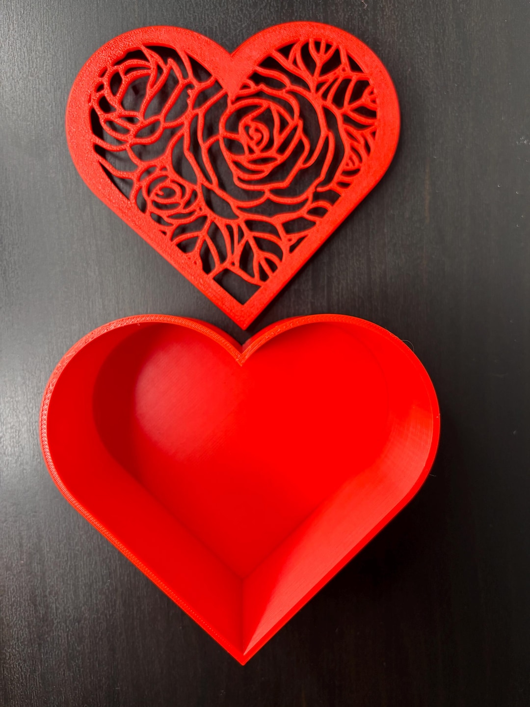 Heart-shaped Rose 3D Printed Gift Box - Etsy