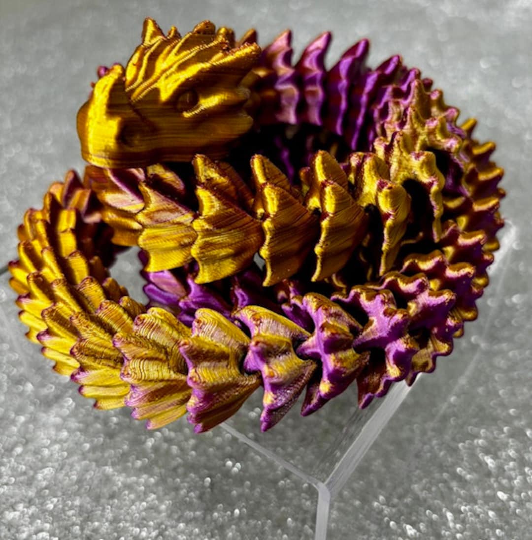 Articulated Bone Dragon New Colors 3D Printed in PLA - Etsy