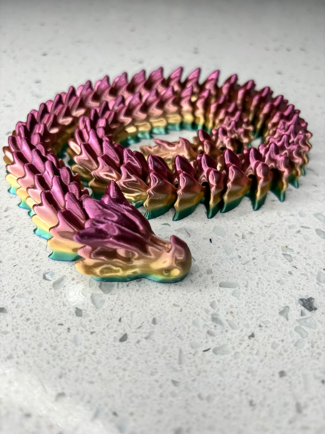 Articulated Bone Dragon More New Colors 3D Printed in PLA - Etsy