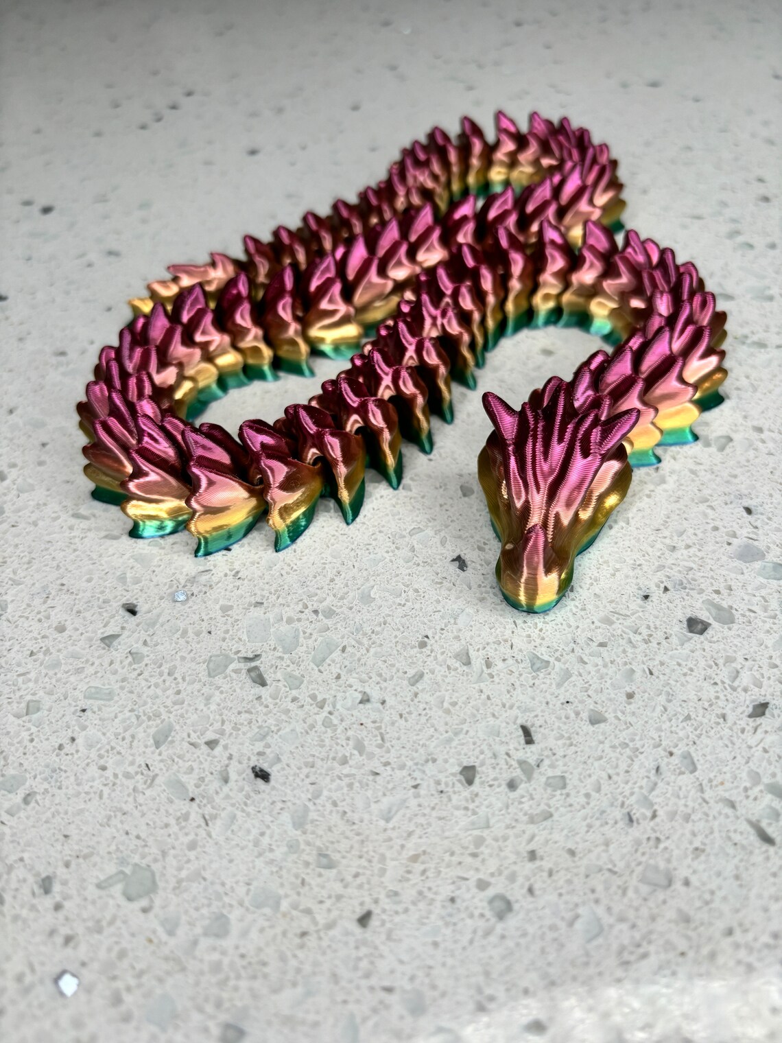 Articulated Bone Dragon More New Colors 3D Printed in PLA - Etsy