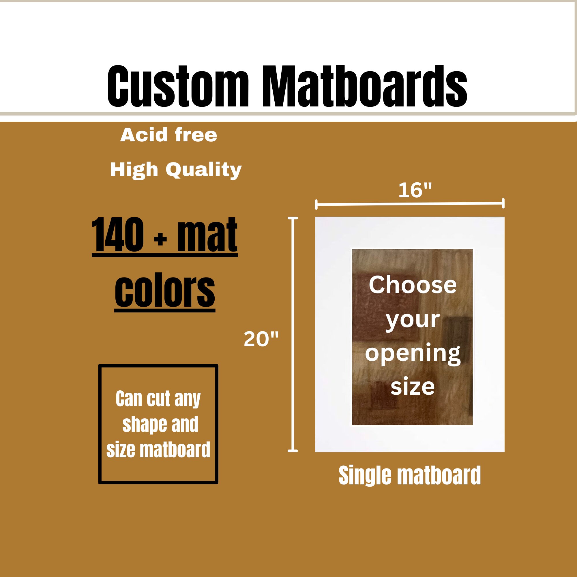 Custom High Quality Matboards, Premium Matboards, Acid Free Matboards ...