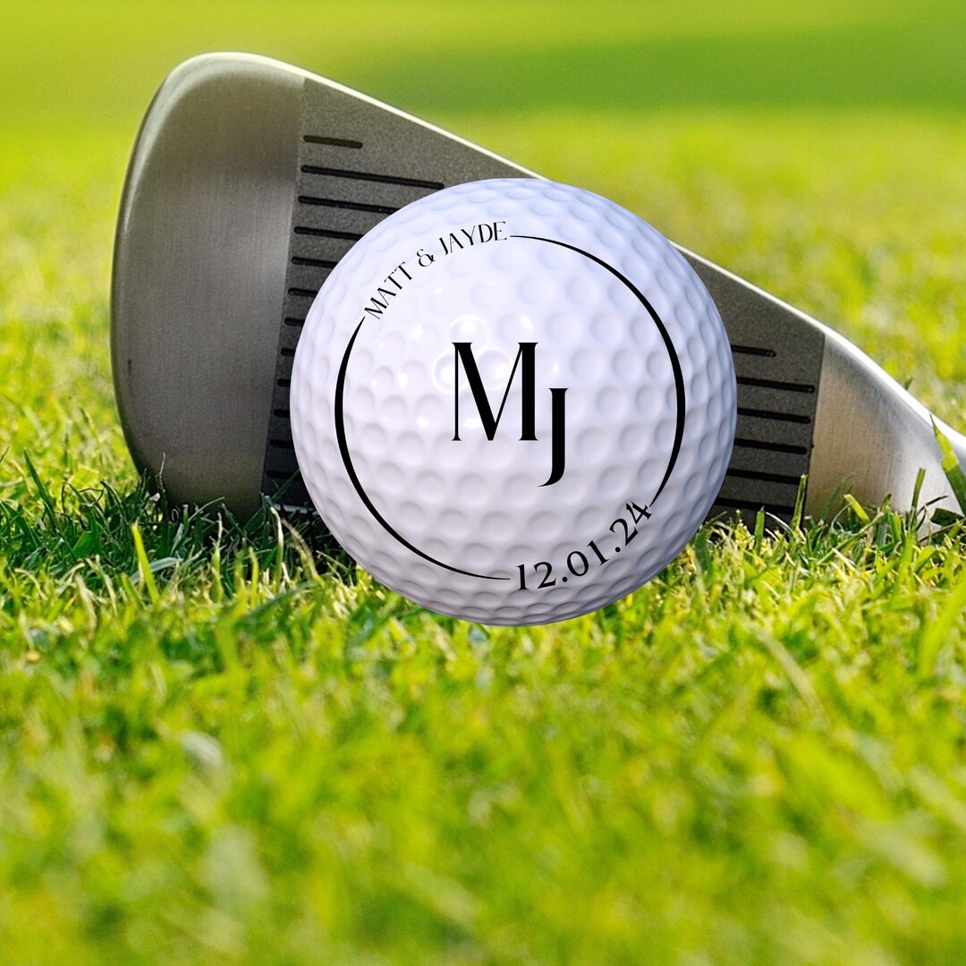 Personalized Wedding Golf Ball Favors, Bride and Groom Golf Balls ...