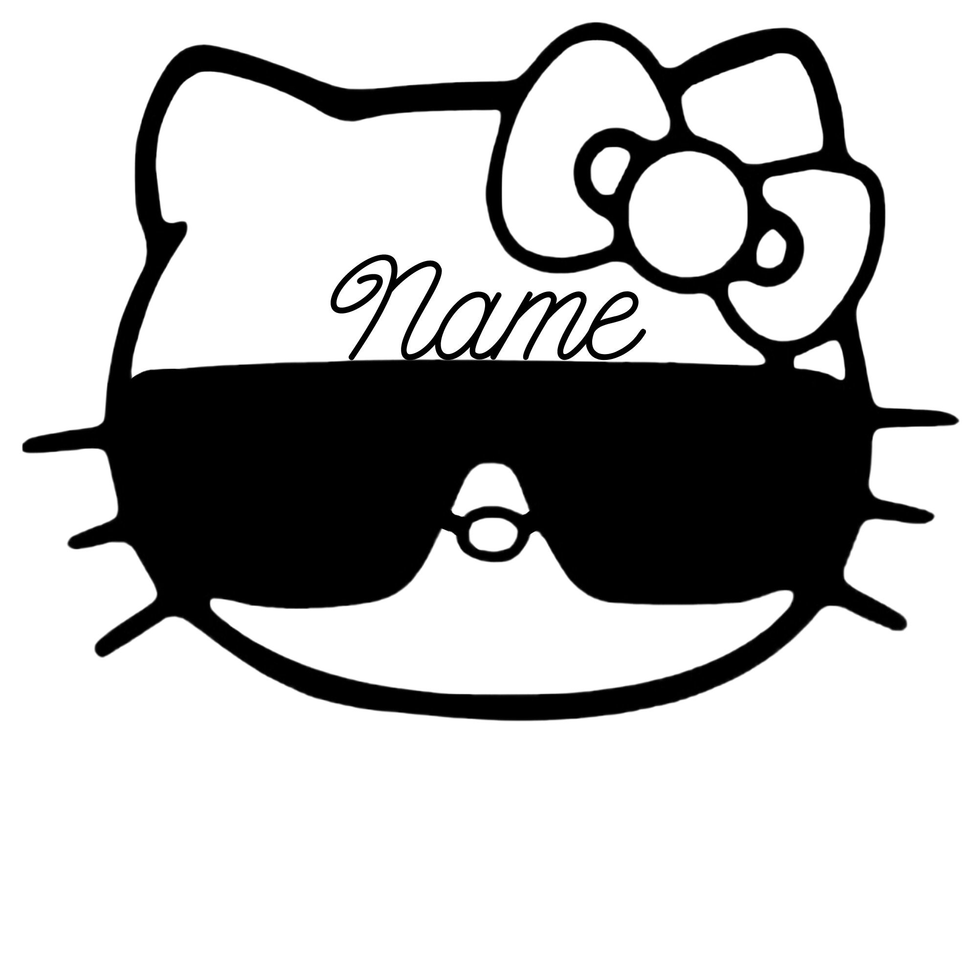 Hello Kitty Personalized Metal Sign, Custom Hello Kitty Sign, Girl Sign ...