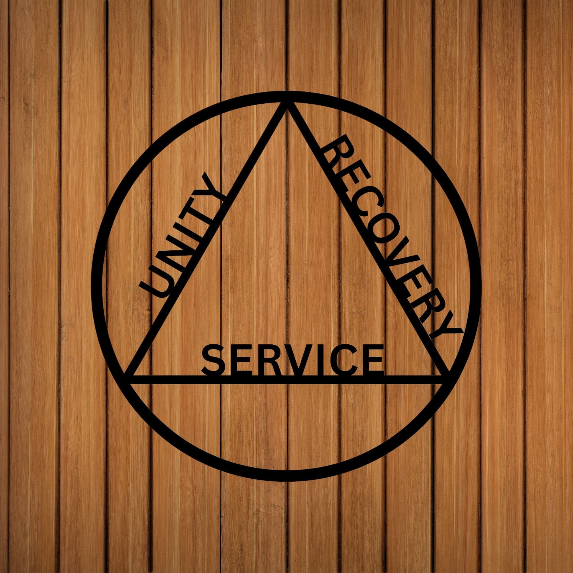 Alcoholics Anonymous Sign, AA Sign, Recovery Sign, Friends of Bill ...