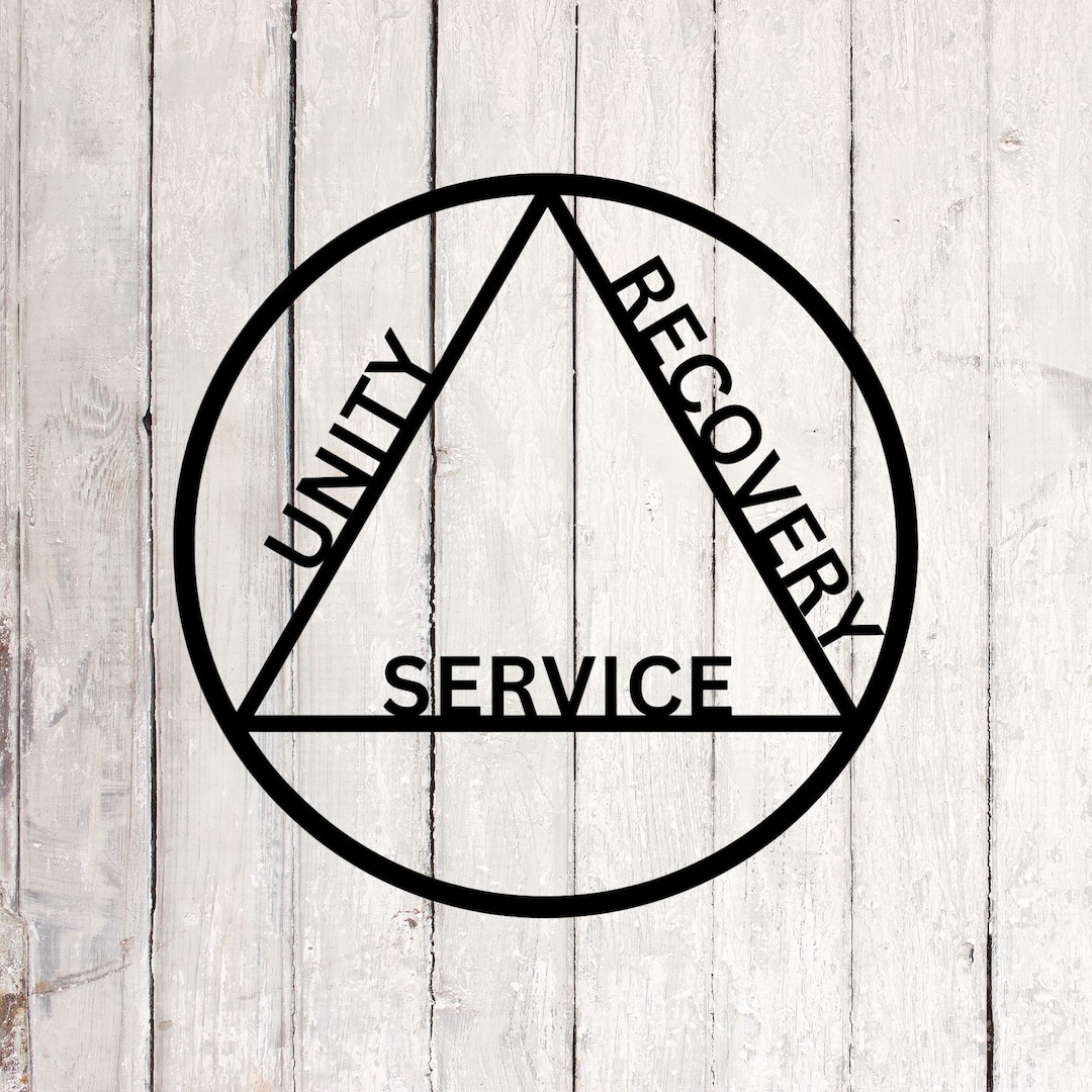 Alcoholics Anonymous Sign, AA Sign, Recovery Sign, Friends of Bill ...