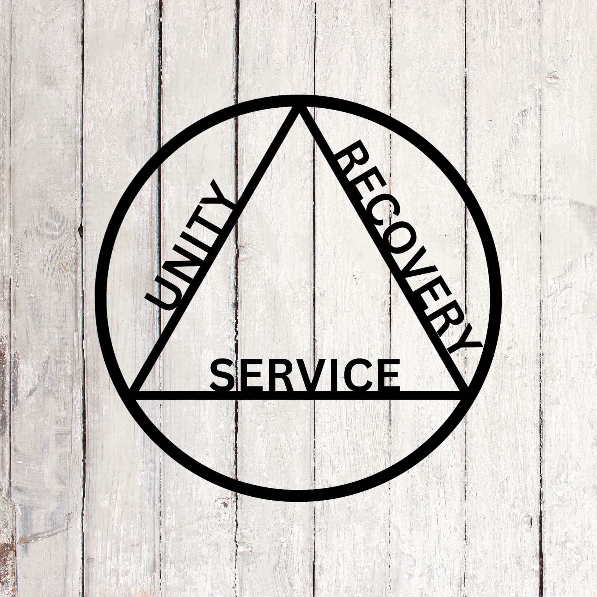 Alcoholics Anonymous Sign, AA Sign, Recovery Sign, Friends of Bill ...