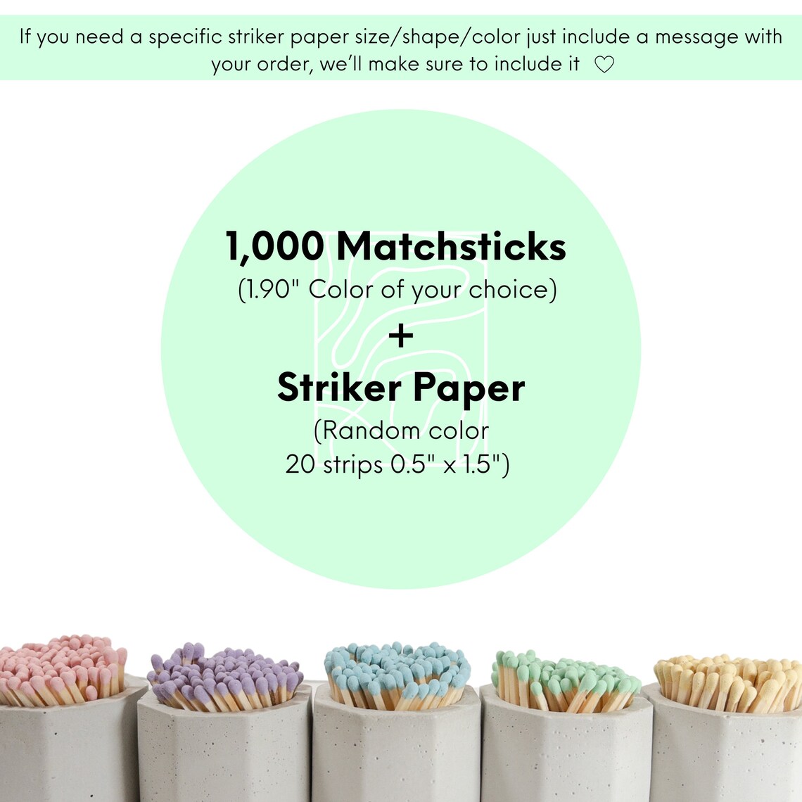 Blue 1.90" | Matches Kit | Colorful Matches | Wedding Favors | Bulk ...