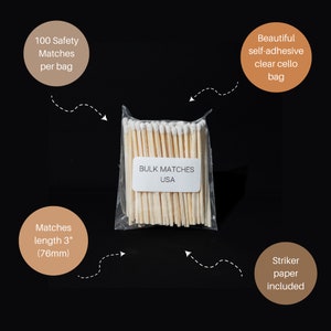 3 Long Matches Mix Refill Wooden Matches Colorful Matches Wedding ...